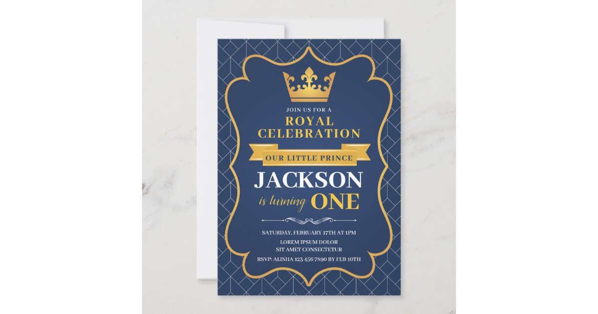 Royal Birthday Party Invitation | Zazzle