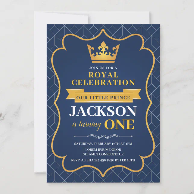 Royal Birthday Party Invitation | Zazzle