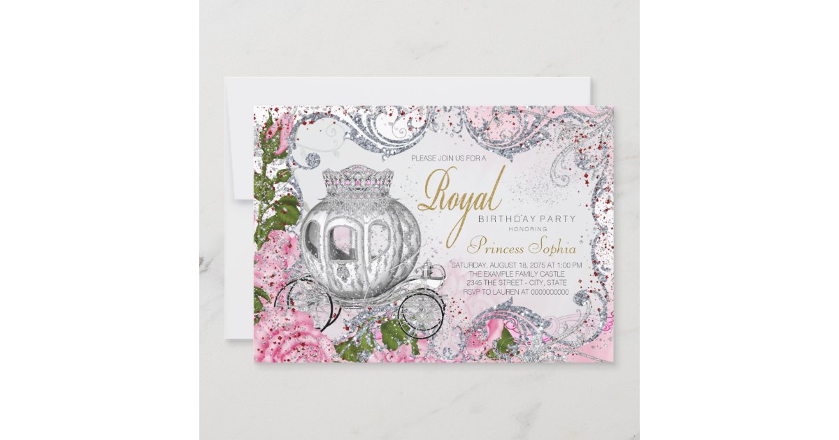 Royal Birthday Party Princess Invitation | Zazzle