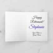 Royal Blue 60 and Retired Happy Retirement Card | Zazzle