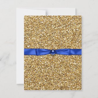 Royal Blue and Gold Graduation Announcements | Zazzle