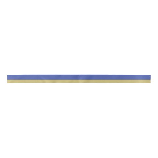 Royal Blue and Gold Striped Satin Ribbon | Zazzle