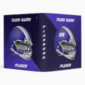 Royal Blue and White Football Helmet Binder | Zazzle