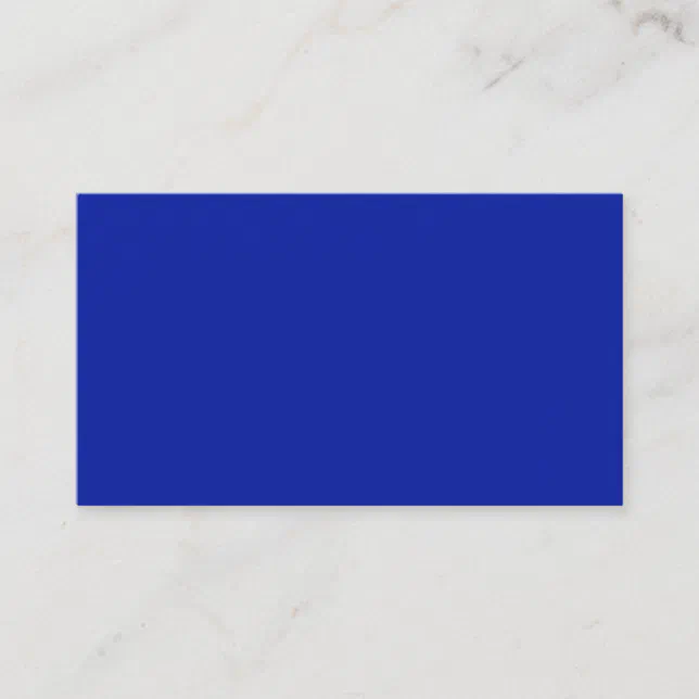 Royal Blue Business Card | Zazzle