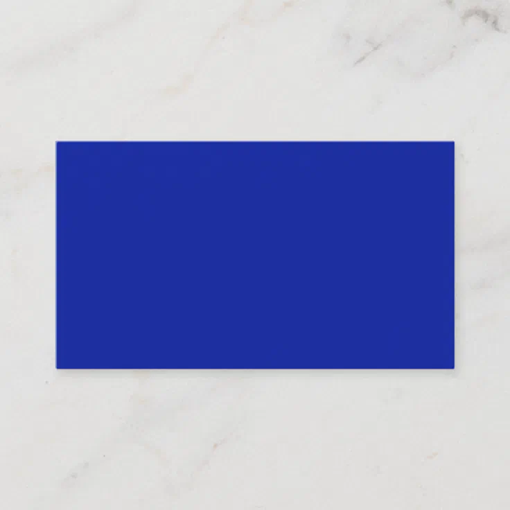 Royal Blue Business Card | Zazzle