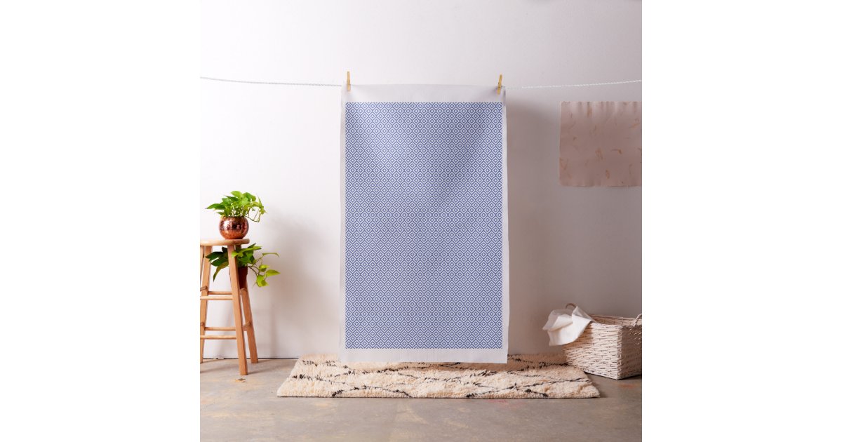Royal Blue Diamonds Pattern Fabric | Zazzle