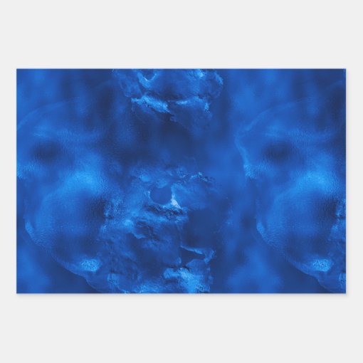 Royal Blue Foil Hanukkah Wrapping Paper Sheets | Zazzle