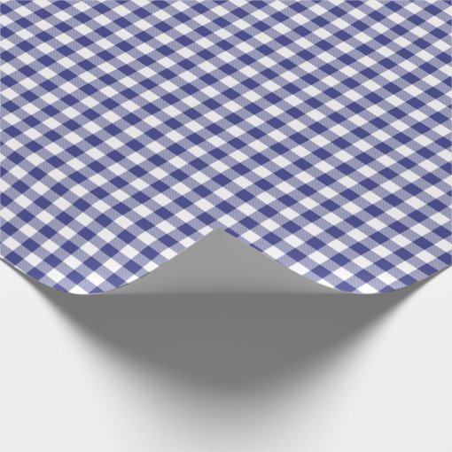 Royal Blue Gingham Wrapping Paper | Zazzle