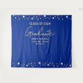 Royal Blue Gold Class of 2023 backdrop graduation | Zazzle
