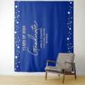 Royal Blue Gold Class of 2023 backdrop graduation | Zazzle