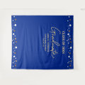 Royal Blue Gold Class of Grad backdrop graduation | Zazzle