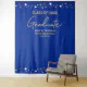 Royal Blue Gold Class of Grad backdrop graduation | Zazzle