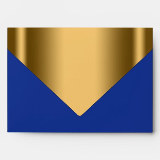 Royal Blue Gold Envelope | Zazzle.com