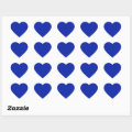 Royal Blue Heart Sticker | Zazzle