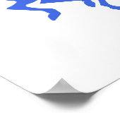 Royal Blue Horse Racing Poster | Zazzle