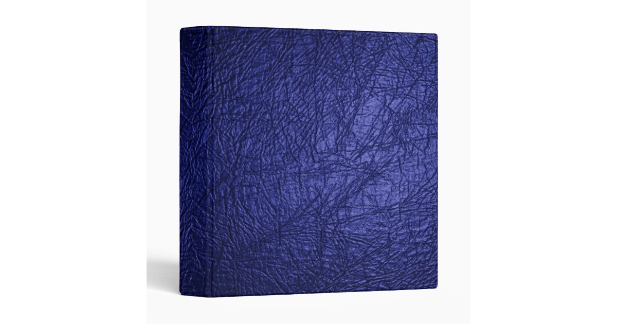 royal blue leather texture binder | Zazzle