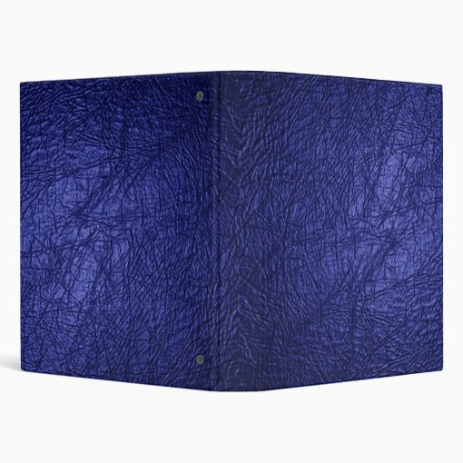 royal blue leather texture binder | Zazzle