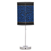 Royal Blue Leopard Lamp with Black Trim | Zazzle