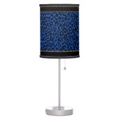 Royal Blue Leopard Lamp with Black Trim | Zazzle