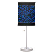 Royal Blue Leopard Lamp with Black Trim | Zazzle