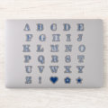 Royal Blue Letters | Monogram Alphabet Stickers | Zazzle