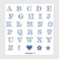 Royal Blue Letters | Monogram Alphabet Stickers | Zazzle