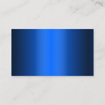 Royal Blue Metal Biomedical Business Card | Zazzle