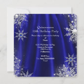 Royal Blue Quinceanera 15th Elite Elegant Birthday Invitation | Zazzle