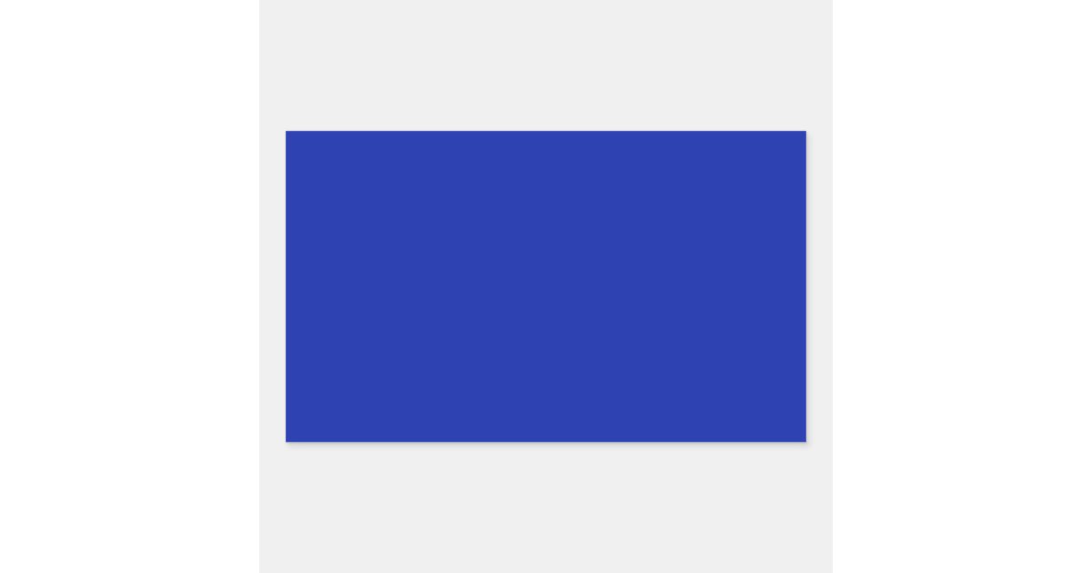 Royal Blue Rectangle Sticker | Zazzle