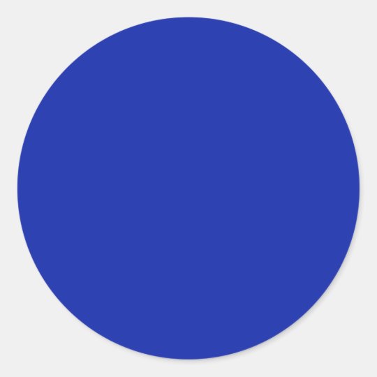 Royal Blue Round Sticker | Zazzle.com