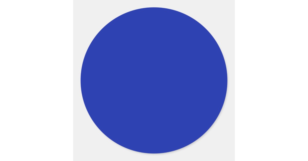 Royal Blue Round Sticker | Zazzle