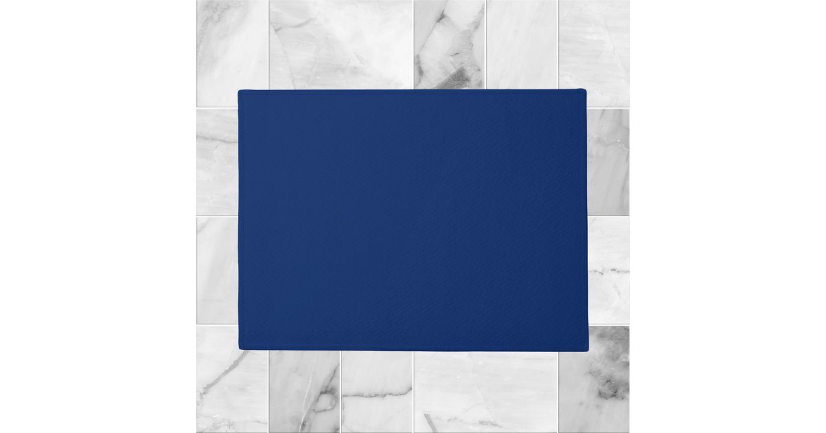 Royal Blue Solid Color Doormat | Zazzle