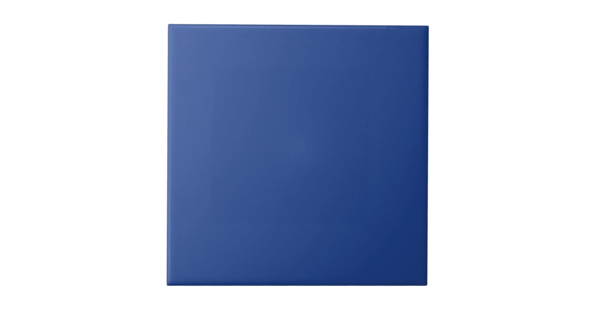 Royal Blue Solid Color Plain Tile | Zazzle