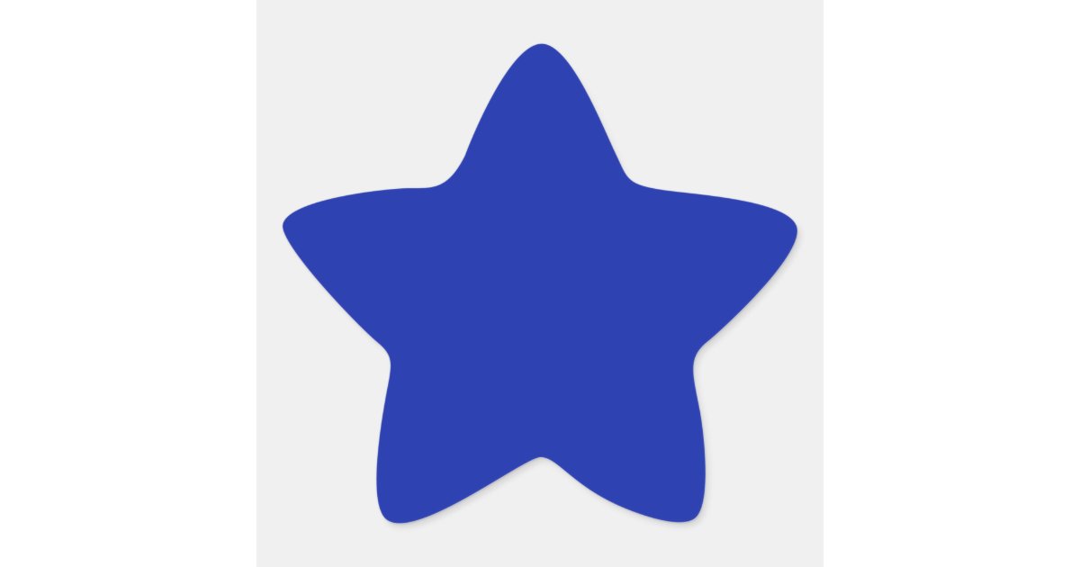 Royal Blue Star Sticker | Zazzle