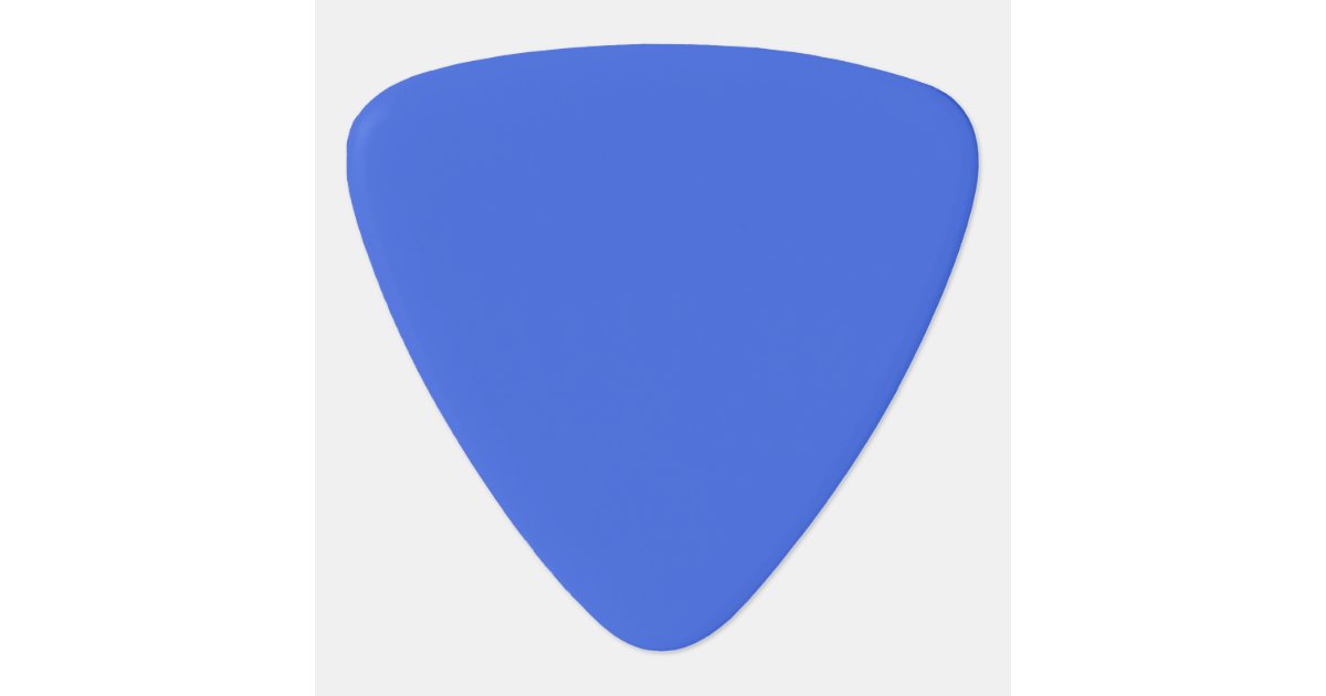 Royal Blue Triangle Guitar Pick | Zazzle