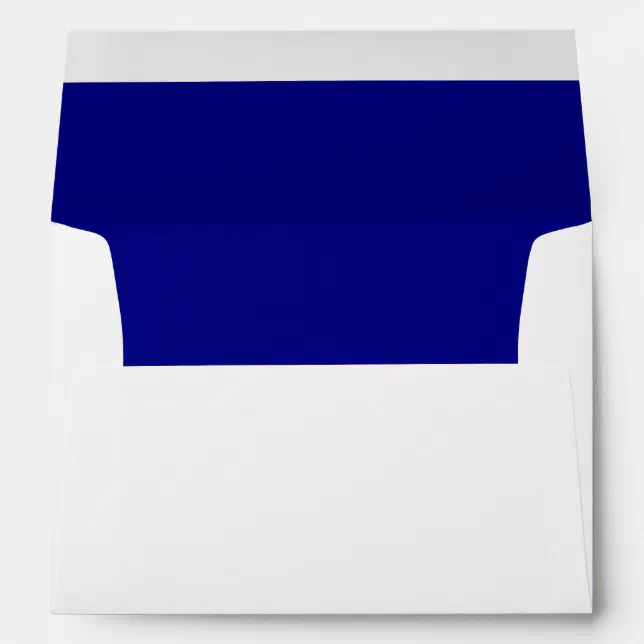 Royal Blue Trim - Envelope | Zazzle