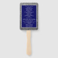 Royal Blue Wedding Hand Fan | Zazzle