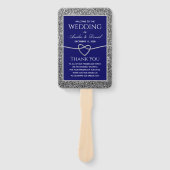 Royal Blue Wedding Hand Fan | Zazzle