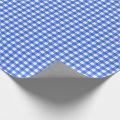 Royal Blue | White Gingham Wrapping Paper | Zazzle