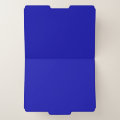 Royal blue white monogram initials name file folder | Zazzle