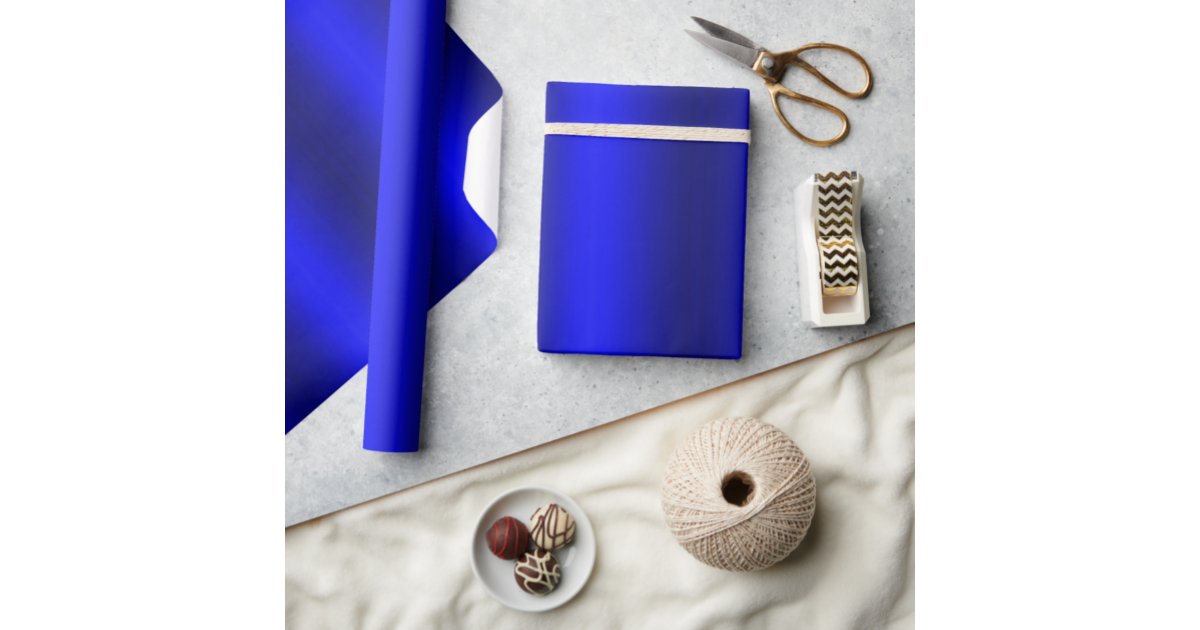 Royal Blue Wrapping Paper | Zazzle