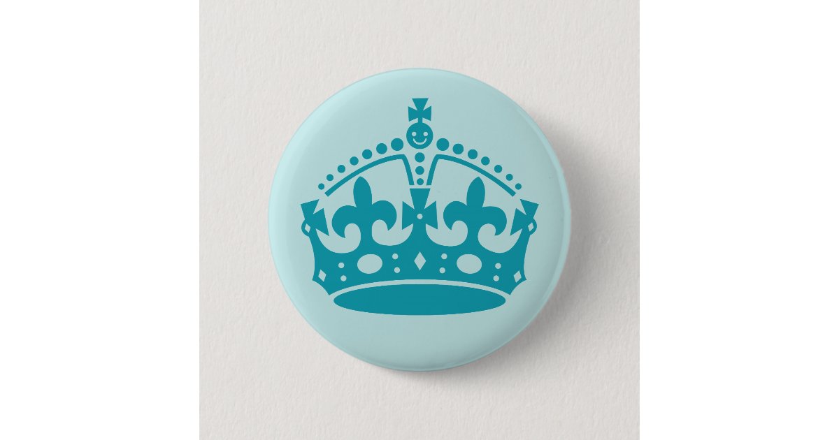 Royal British Crown Pinback Button | Zazzle