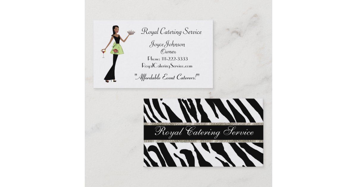 Royal Carterer Business Cards | Zazzle