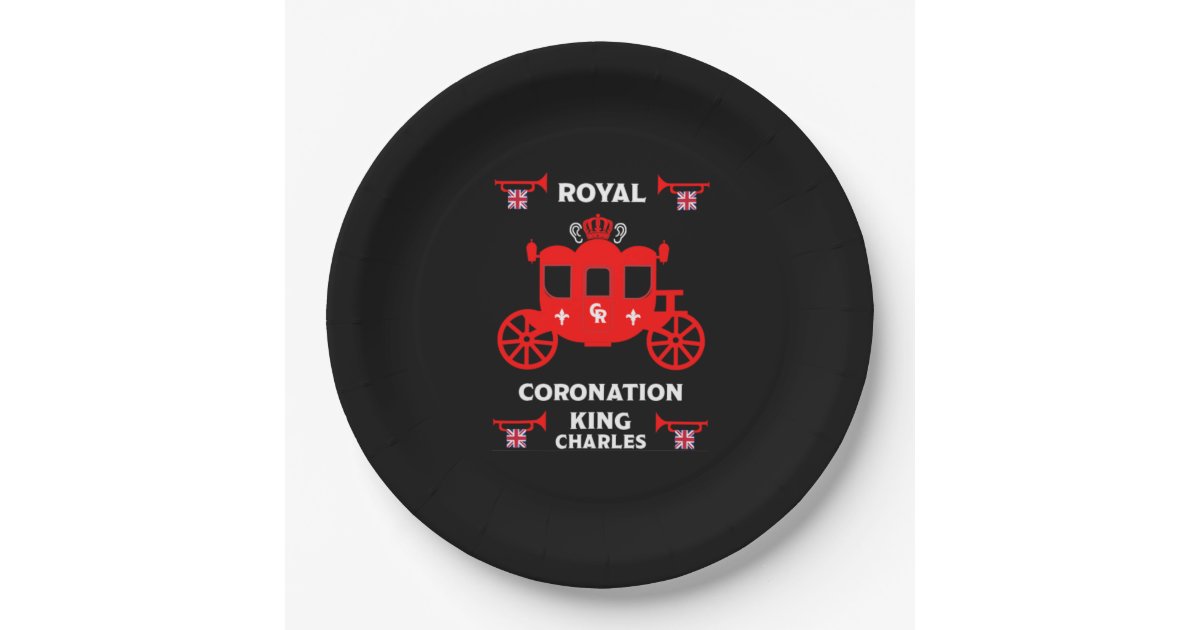 Royal Coronation King Charles III Paper Plates | Zazzle