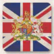 Royal Crest on Union Jack. Drink Coaster | Zazzle