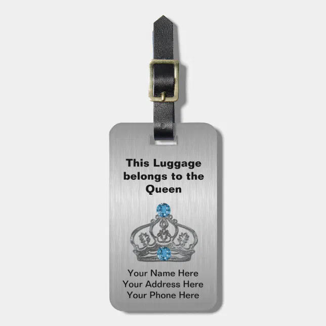 Royal Crown Bag Tags | Zazzle