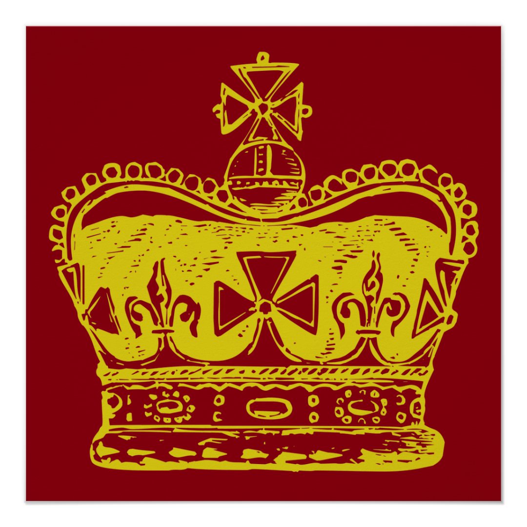 Royal Crown Graphic Poster | Zazzle
