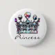 Royal Crown Princess buttons | Zazzle