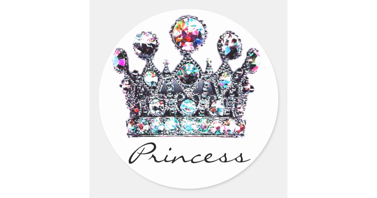 Royal Crown Princess stickers | Zazzle