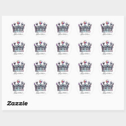 Royal Crown Queen stickers | Zazzle